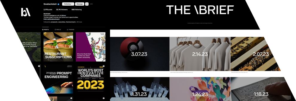 Backslash：社会が変わる兆しを捉えるカルチャーの眼差し | TBWA\HAKUHODO
