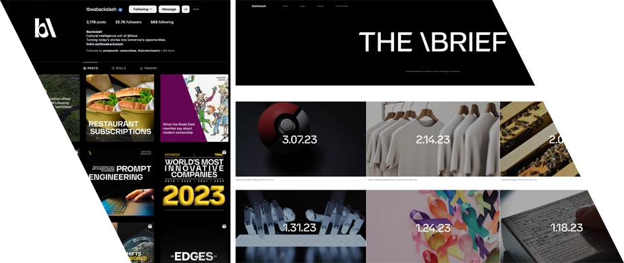 Backslash: Turning today's stories into tomorrow's opportunities | TBWA ...